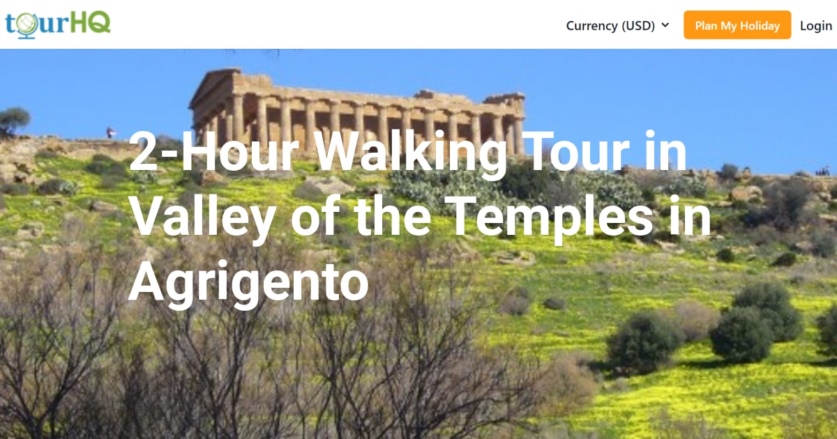 2-Hour Walking Tour in Valley of the Temples in Agrigento