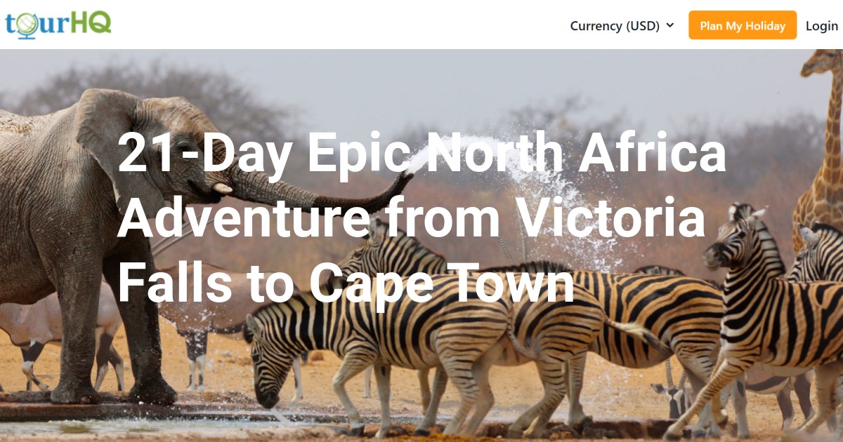21-Day Epic North Africa Adventure from Victoria Falls to Cape Town