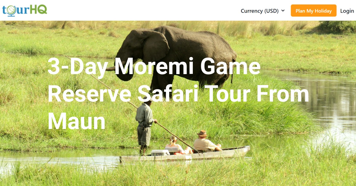 3-Day Moremi Game Reserve Safari Tour From Maun