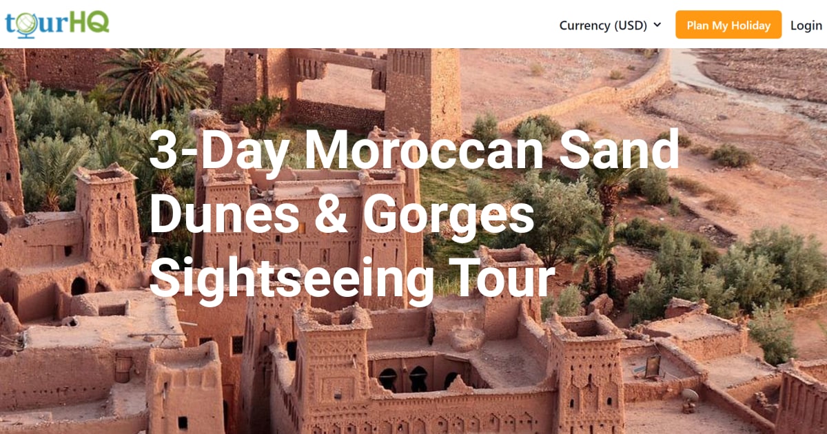 3-Day Moroccan Sand Dunes & Gorges Sightseeing Tour