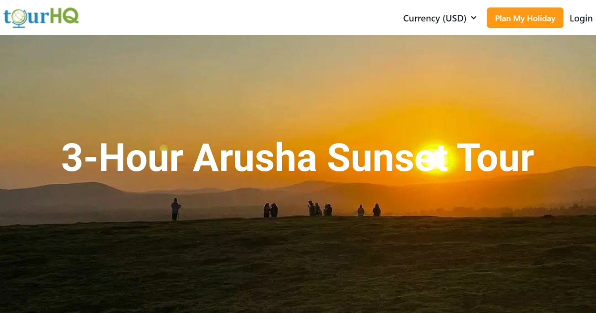 3-Hour Arusha Sunset Tour