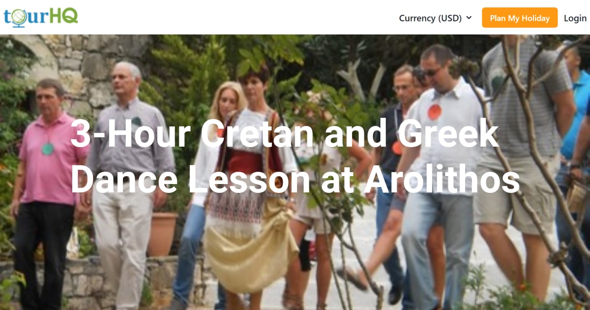3-Hour Cretan and Greek Dance Lesson at Arolithos