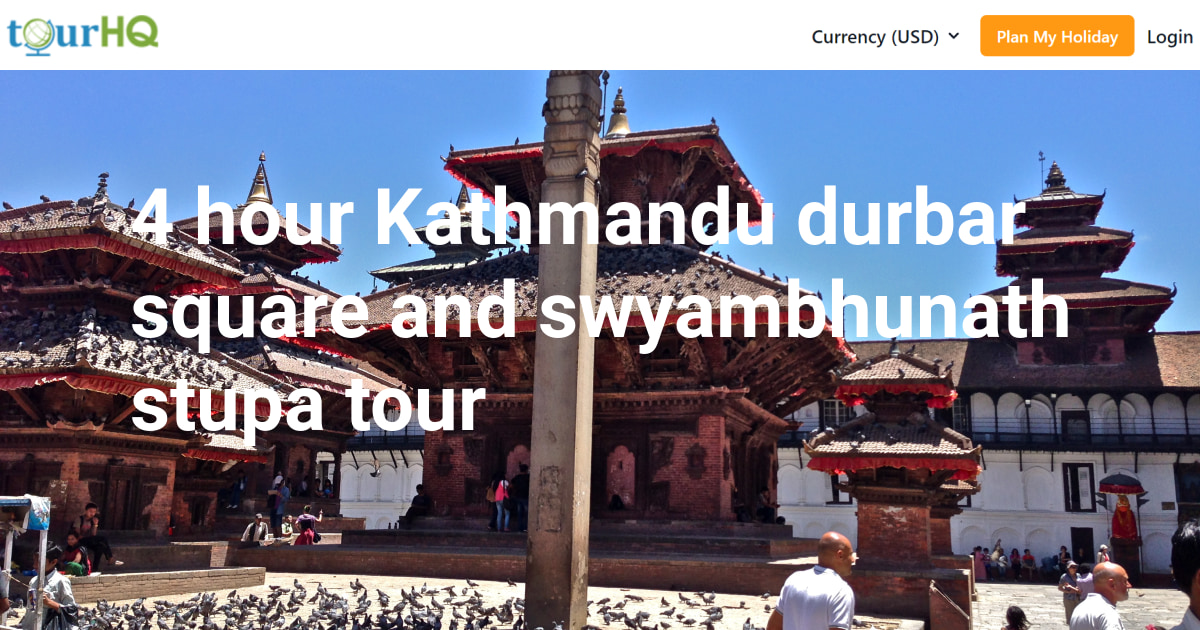 4 hour Kathmandu durbar square and swyambhunath stupa tour