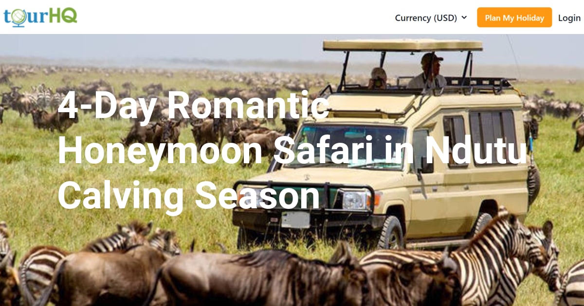 4-Day Romantic Honeymoon Safari in Ndutu Calving Season