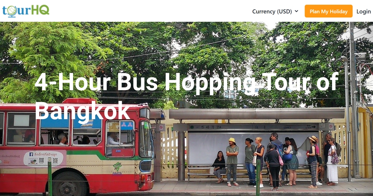 4-Hour Bus Hopping Tour of Bangkok
