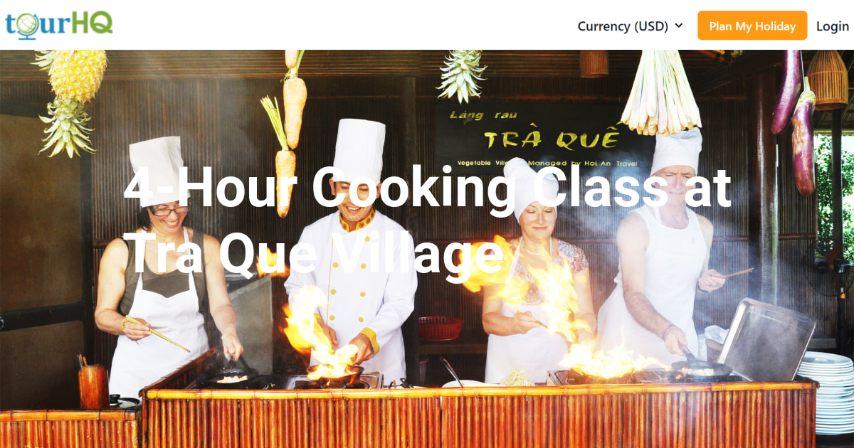 4-Hour Cooking Class at Tra Que Village