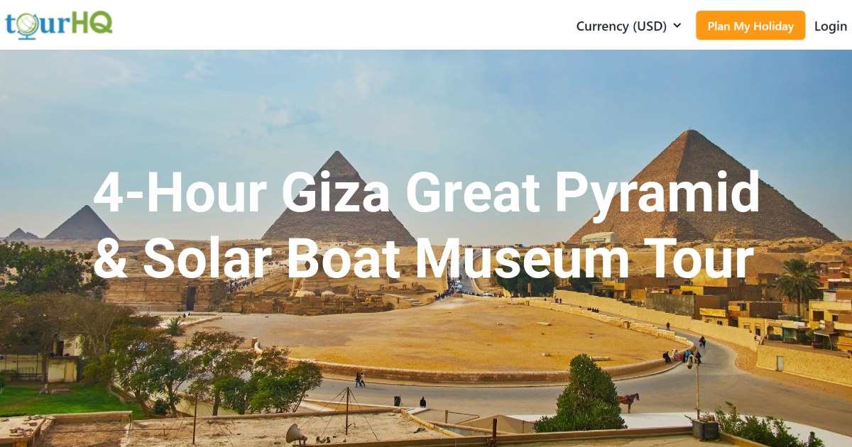 4-Hour Giza Great Pyramid & Solar Boat Museum Tour