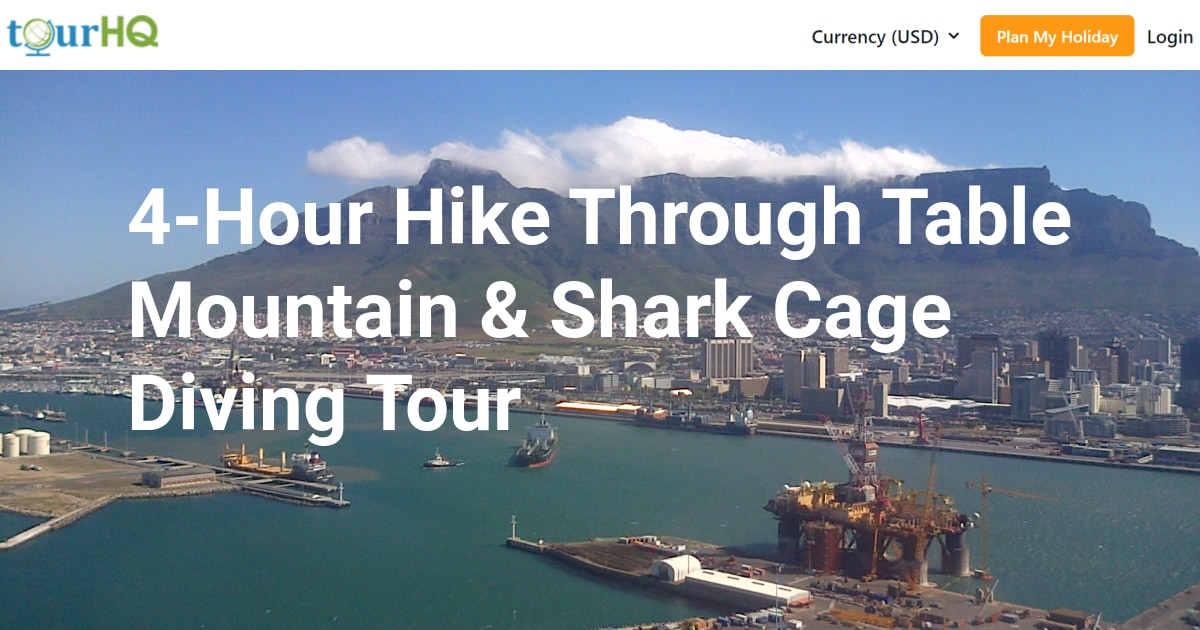 4-Hour Hike Through Table Mountain & Shark Cage Diving Tour