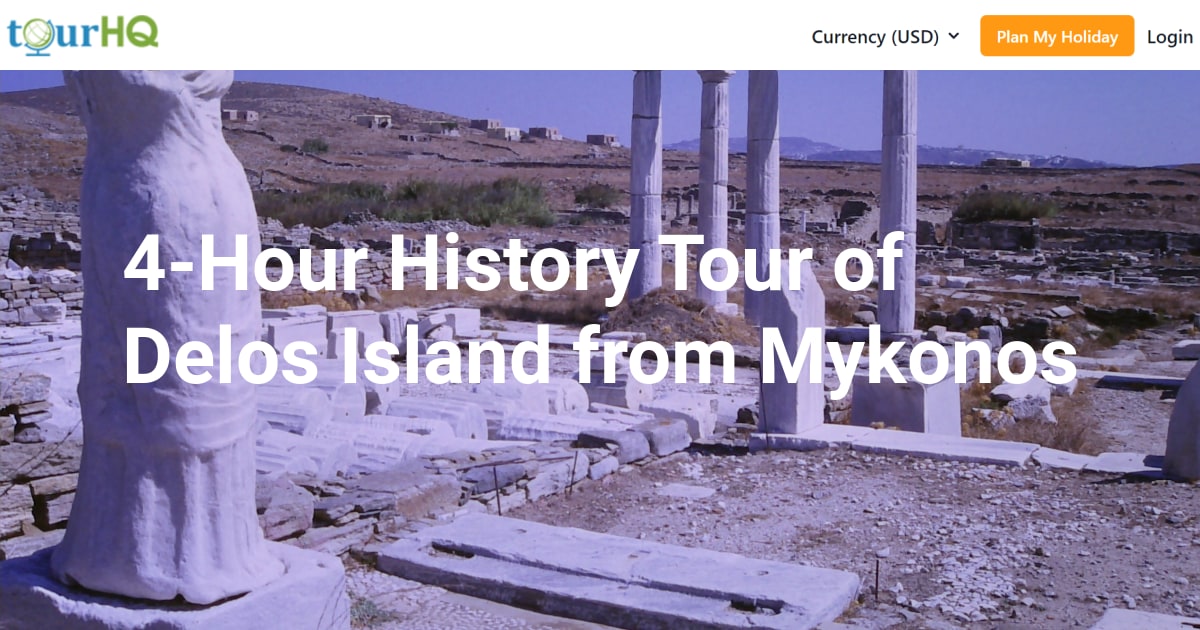 4-Hour History Tour of Delos Island from Mykonos