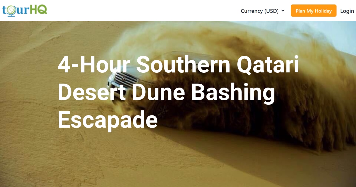 4-Hour Southern Qatari Desert Dune Bashing Escapade