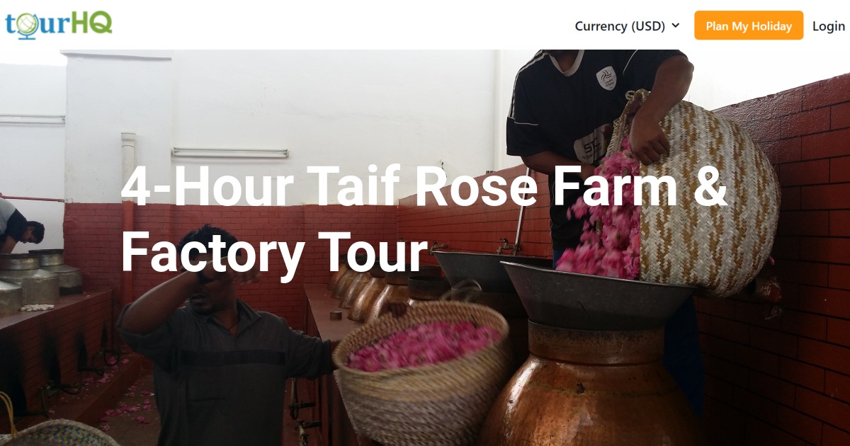 4-Hour Taif Rose Farm & Factory Tour
