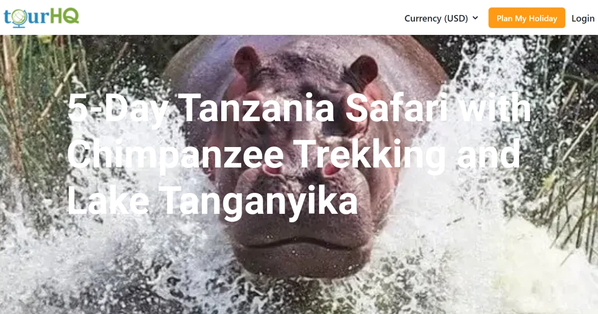 5-Day Tanzania Safari with Chimpanzee Trekking and Lake Tanganyika