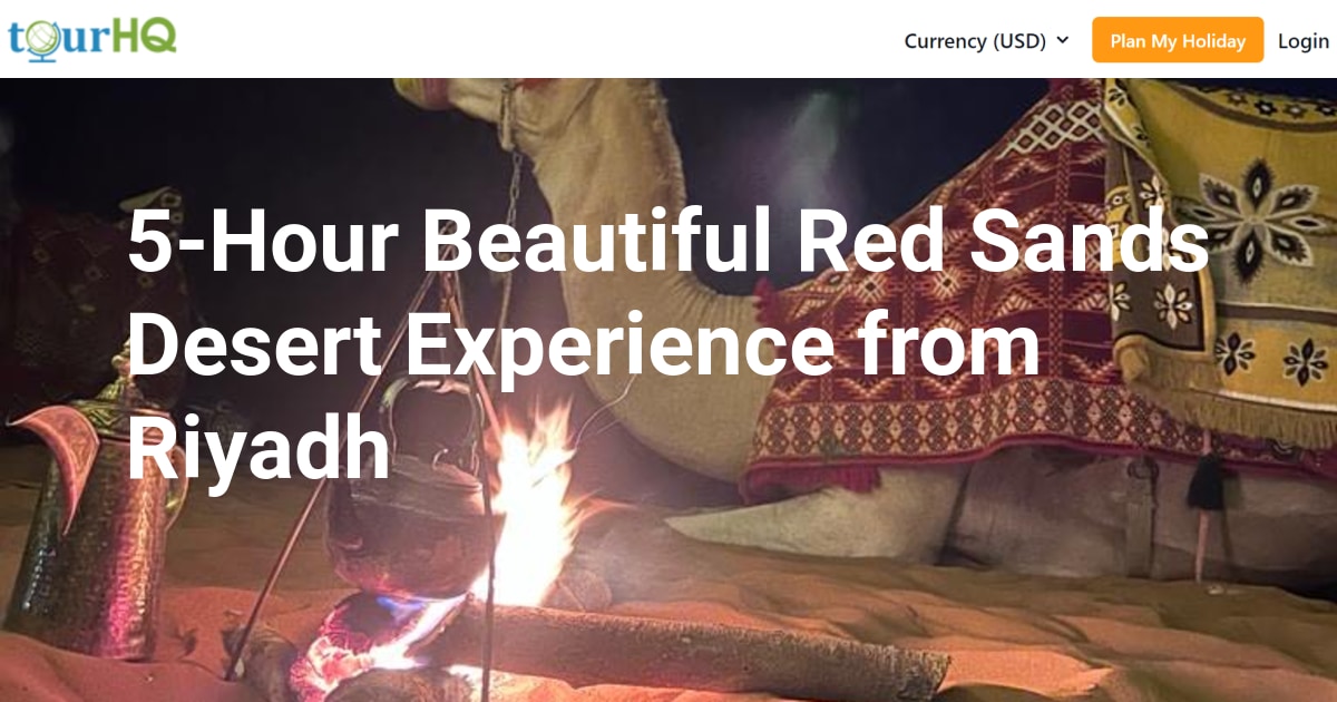 5-Hour Beautiful Red Sands Desert Experience from Riyadh
