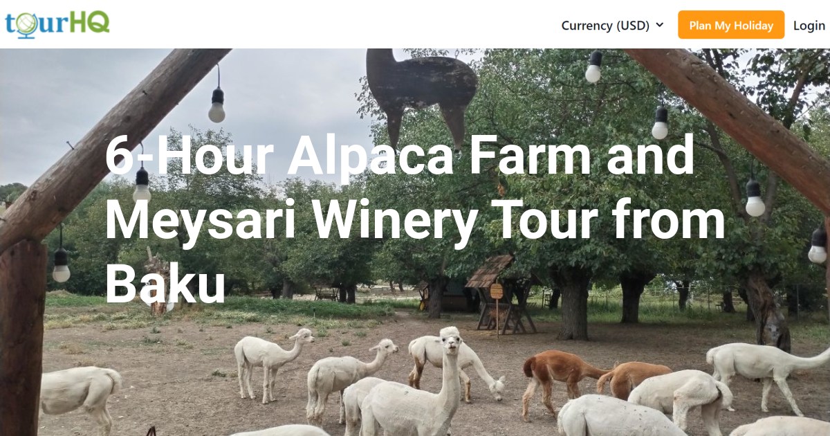 6-Hour Alpaca Farm and Meysari Winery Tour from Baku