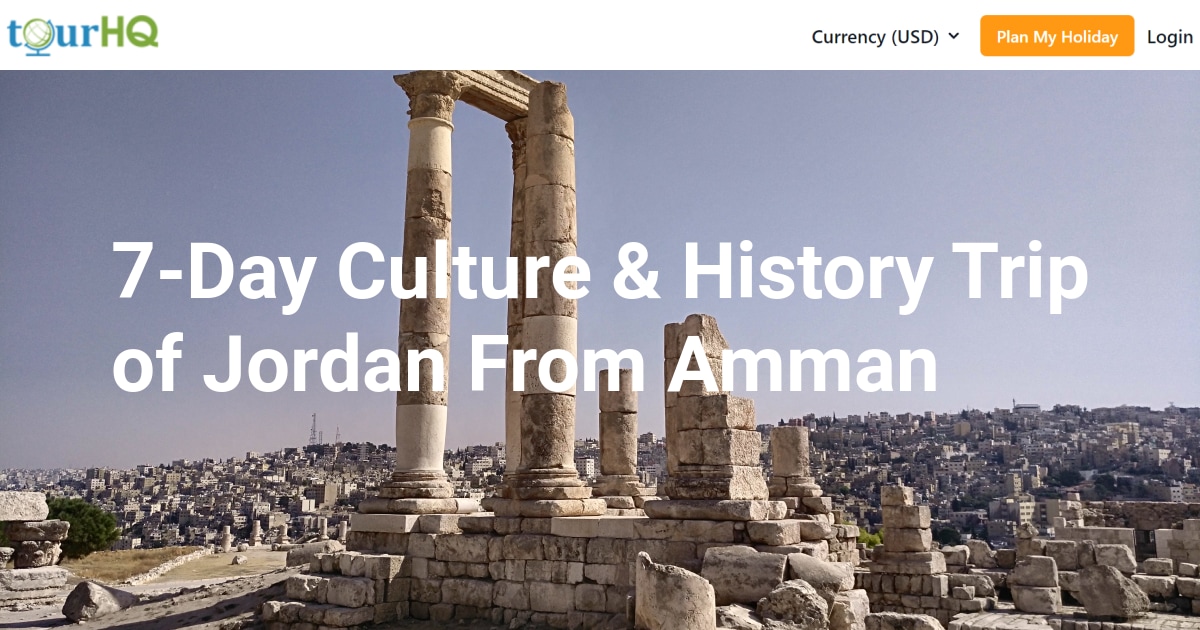 7-Day Culture & History Trip of Jordan From Amman