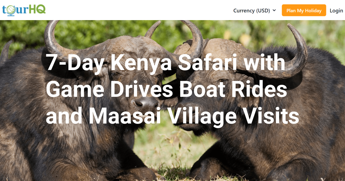 7-Day Kenya Safari with Game Drives Boat Rides and Maasai Village Visits