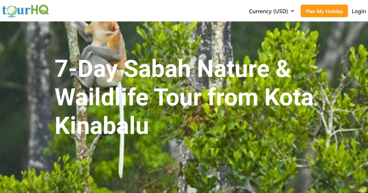 7-Day Sabah Nature & Waildlife Tour from Kota Kinabalu