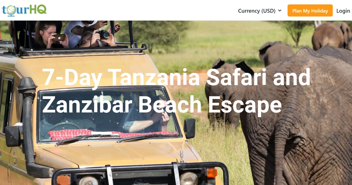7-Day Tanzania Safari and Zanzibar Beach Escape