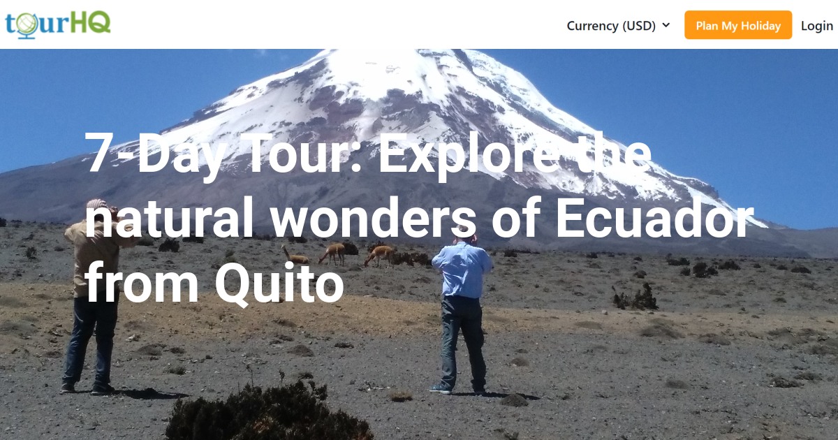 7-Day Tour: Explore the natural wonders of Ecuador from Quito
