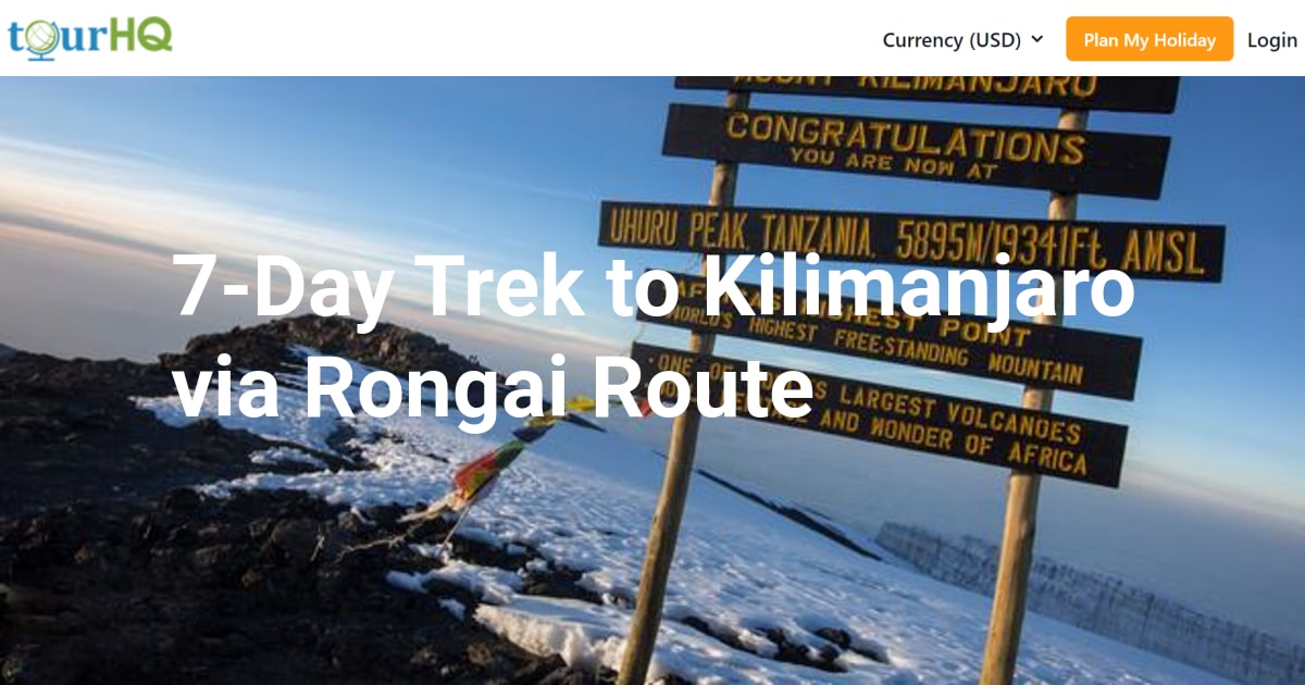 7-Day Trek to Kilimanjaro via Rongai Route