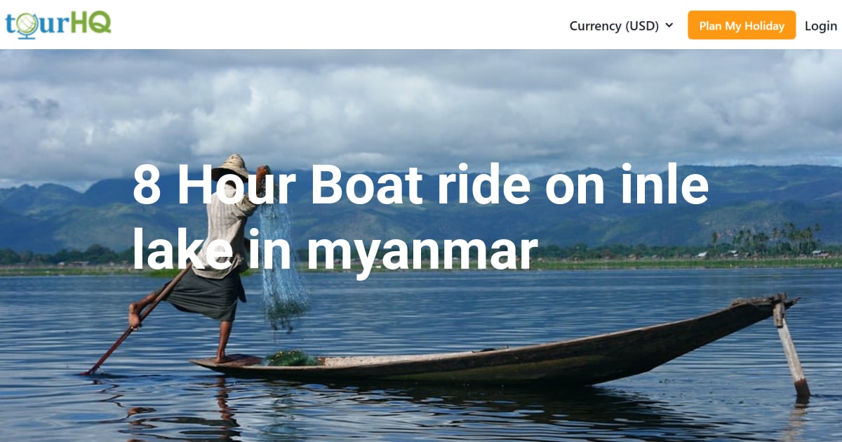 8 Hour Boat ride on inle lake in myanmar