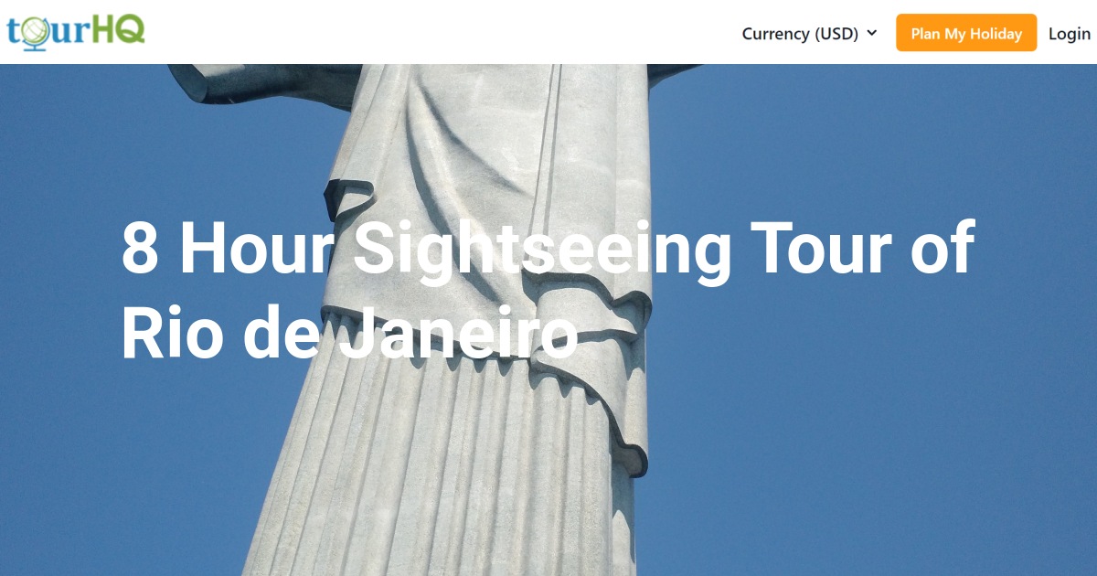 8 Hour Sightseeing Tour of Rio de Janeiro