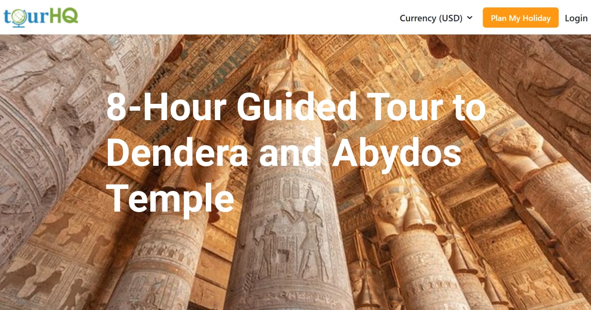 8-Hour Guided Tour to Dendera and Abydos Temple