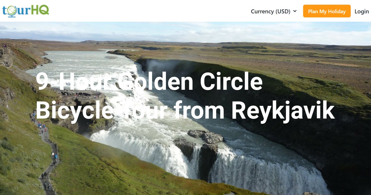 9-Hour Golden Circle Bicycle Tour from Reykjavik