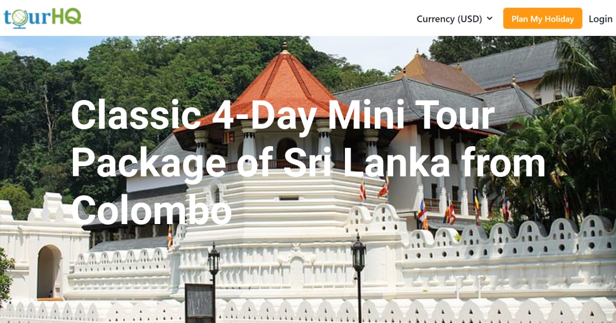 Classic 4-Day Mini Tour Package of Sri Lanka from Colombo