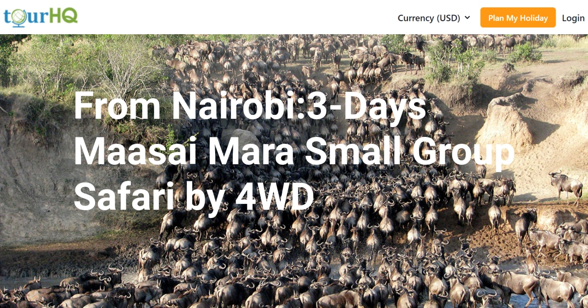 From Nairobi:3-Days Maasai Mara Small Group Safari by 4WD