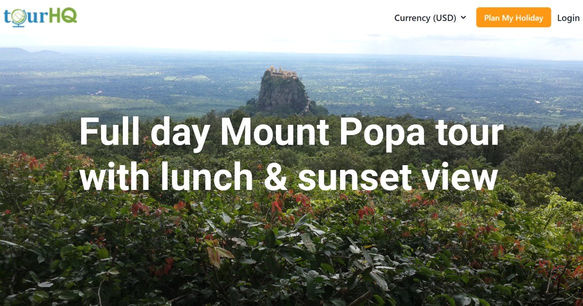 Full day Mount Popa tour with lunch & sunset view