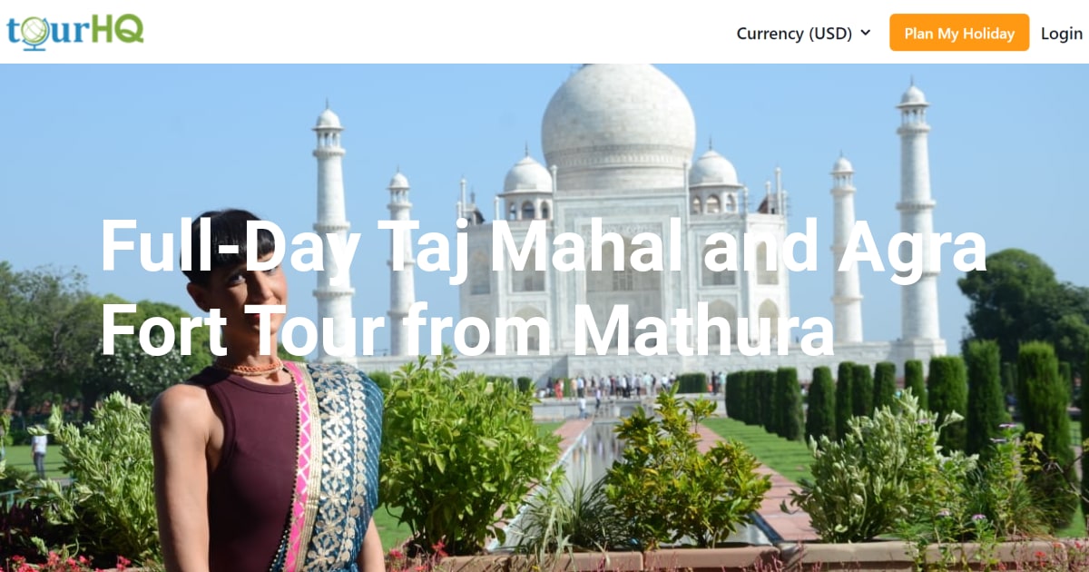 Full-Day Taj Mahal and Agra Fort Tour from Mathura