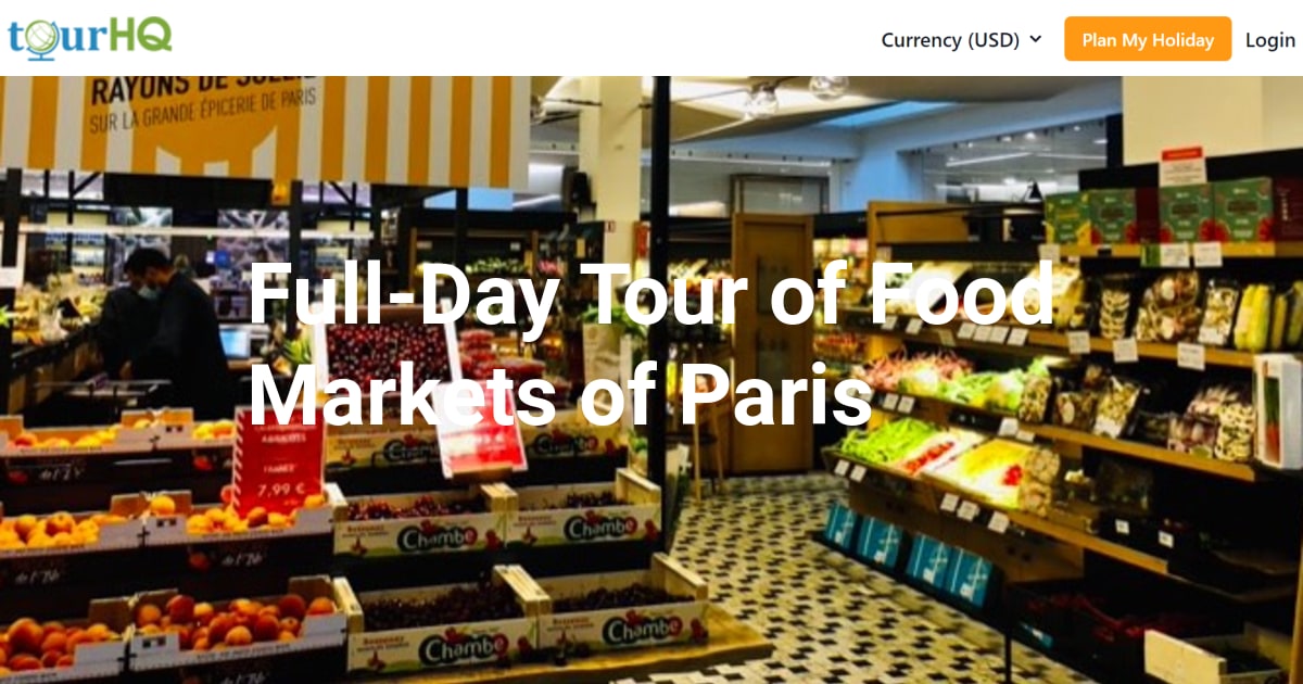 Full-Day Tour of Food Markets of Paris
