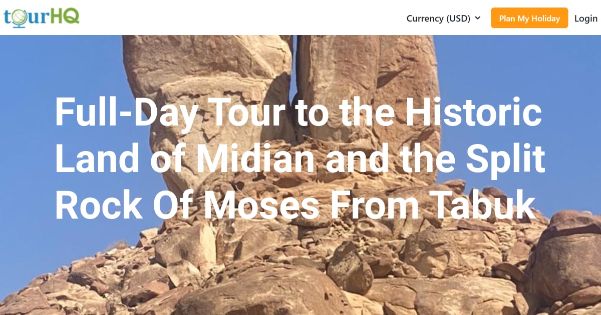 Full-Day Tour to the Historic Land of Midian and the Split Rock Of ...