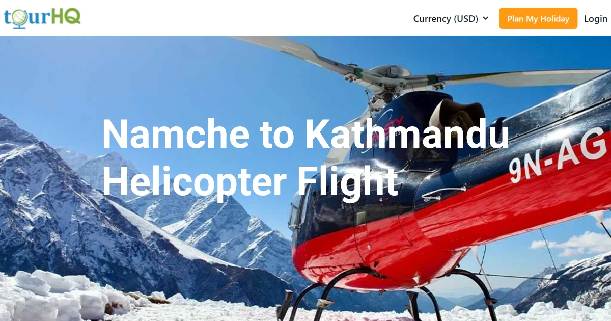 Namche to Kathmandu Helicopter Flight