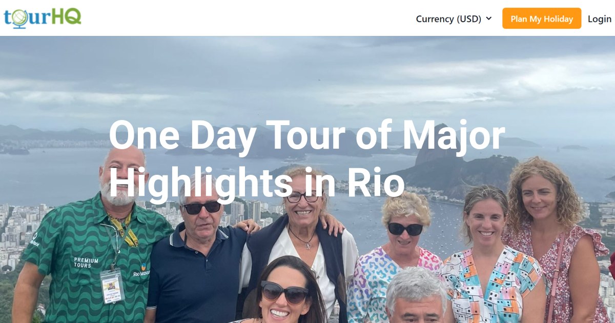One Day Tour of Major Highlights in Rio