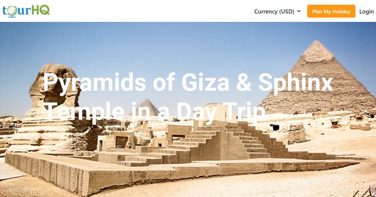 Pyramids of Giza & Sphinx Temple in a Day Trip