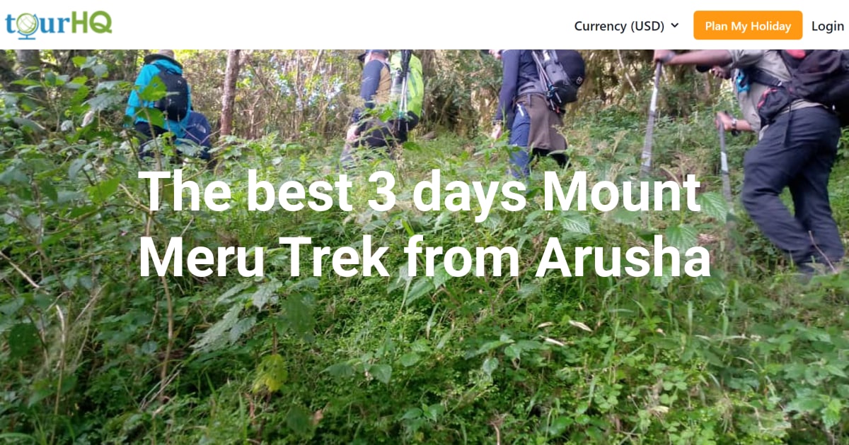 The best 3 days Mount Meru Trek from Arusha