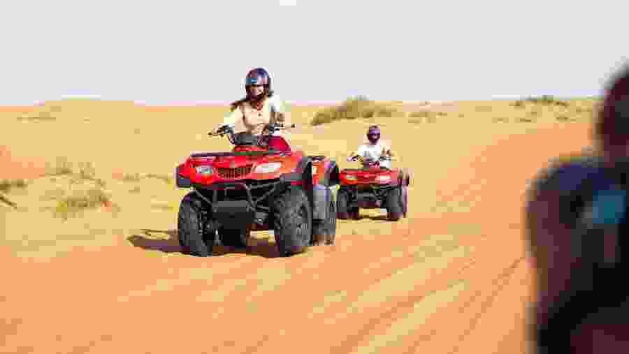 4-Hour Red Dunes Desert Safari with Quad Bike and Camel Ride