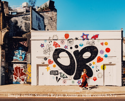 Banksy's 'Designated Graffiti Area', London