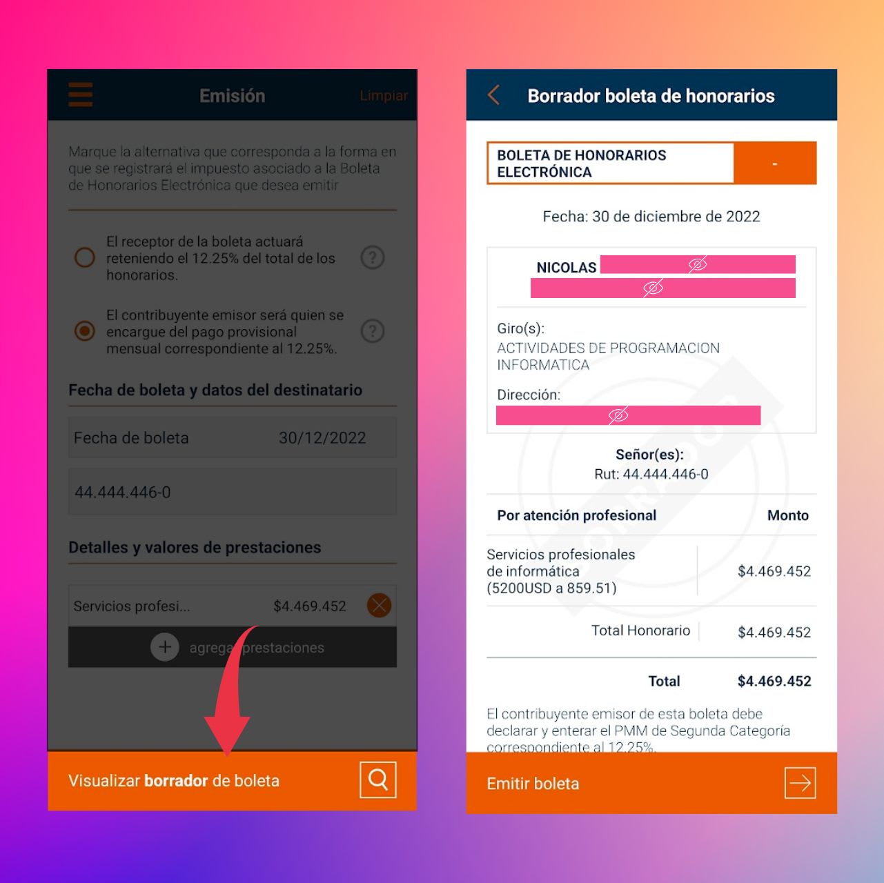 ¿Cómo emitir boleta de honorarios para el extranjero?