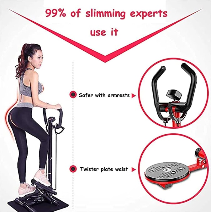 3 in1 Multi Function Stepper with Twister, Handle and Dumbbell Stepper ...