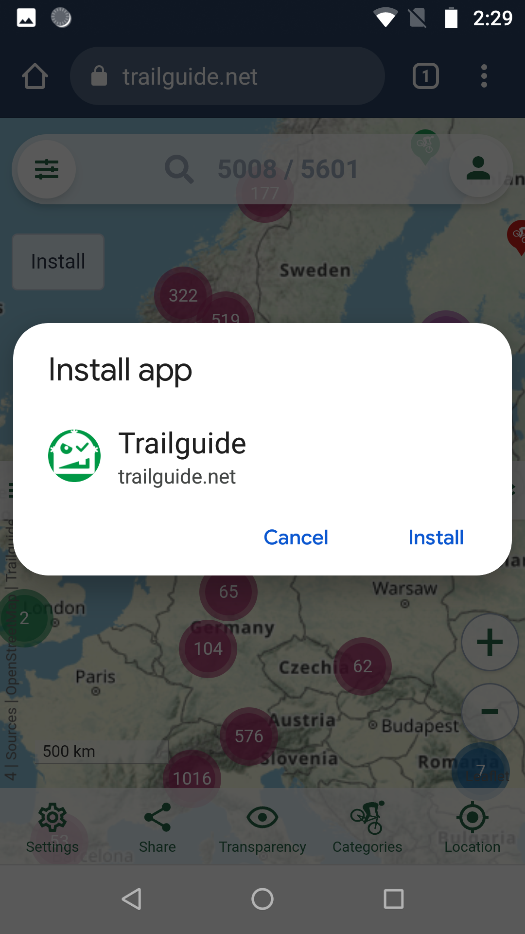 How to install Trailguide as an App | Trailguide