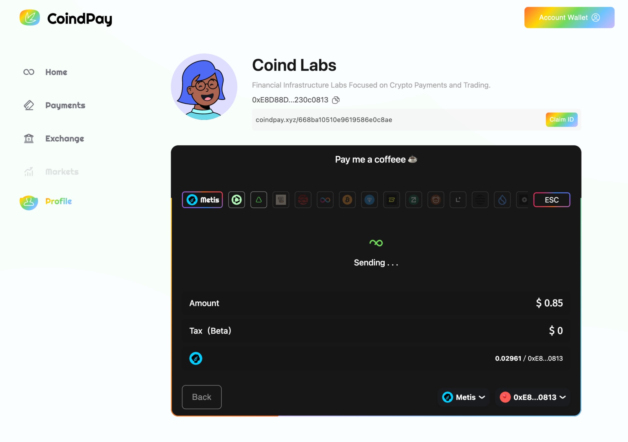 CoindPay | Buidls | DoraHacks