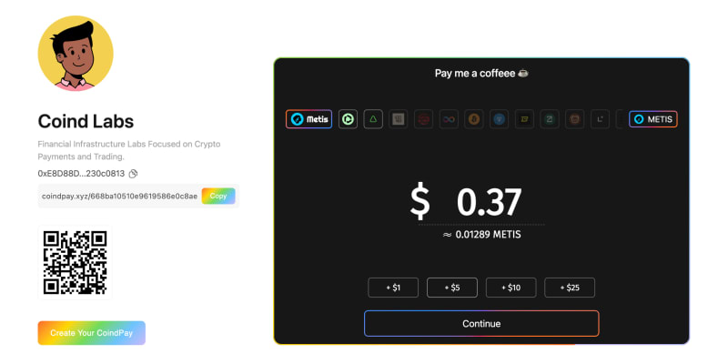 CoindPay | Buidls | DoraHacks