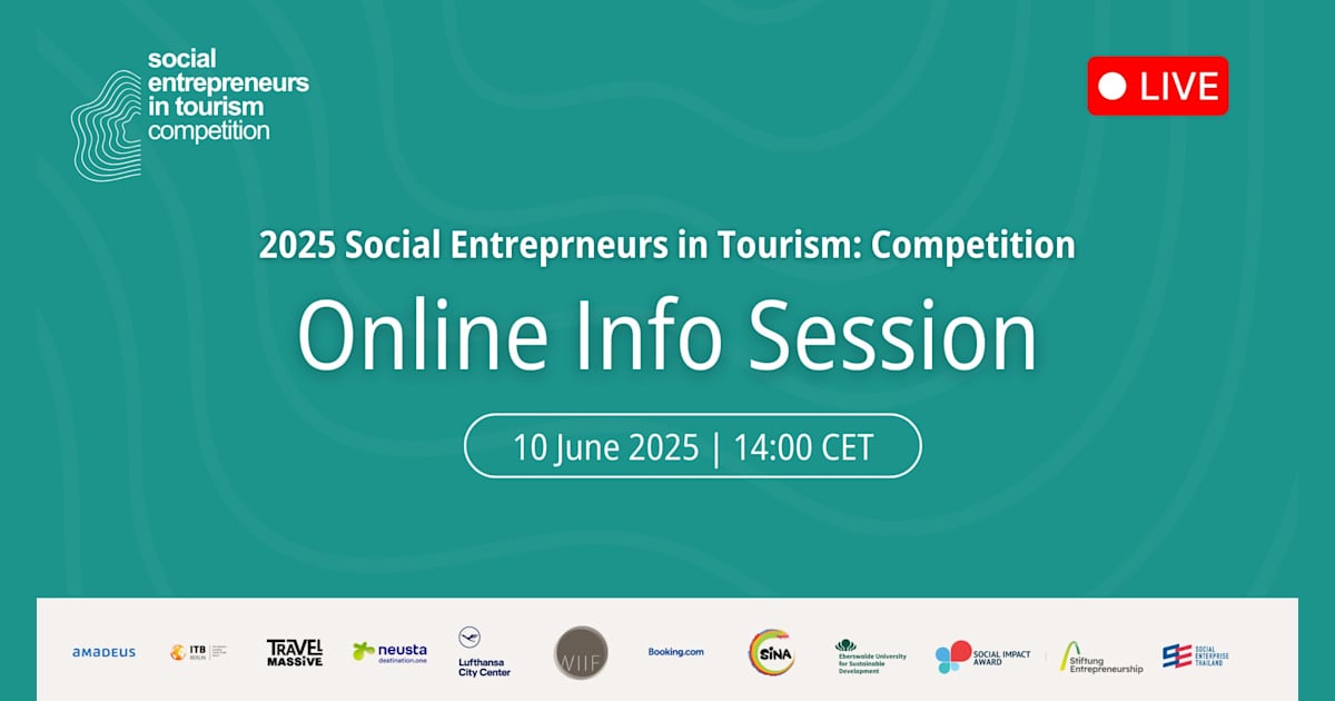 Online Info Session – 2025 Social Entrepreneurs in Tourism: Competition ...
