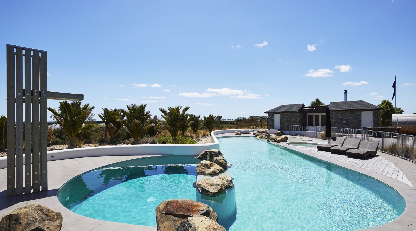 Rocks outline areas of pool use | Trends