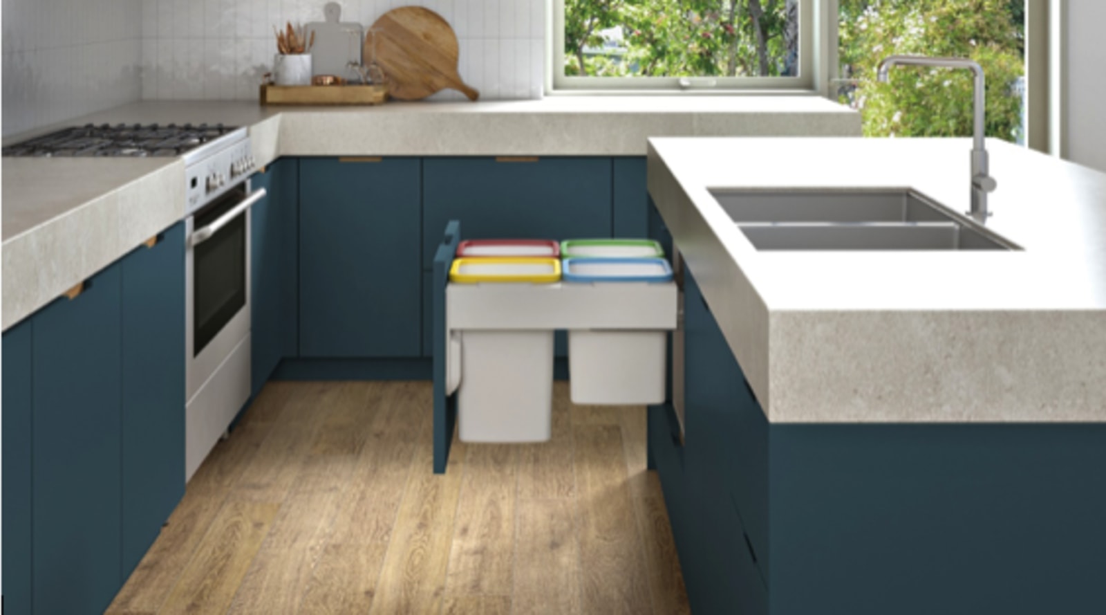 Colour coded bins make recycling easy | Trends