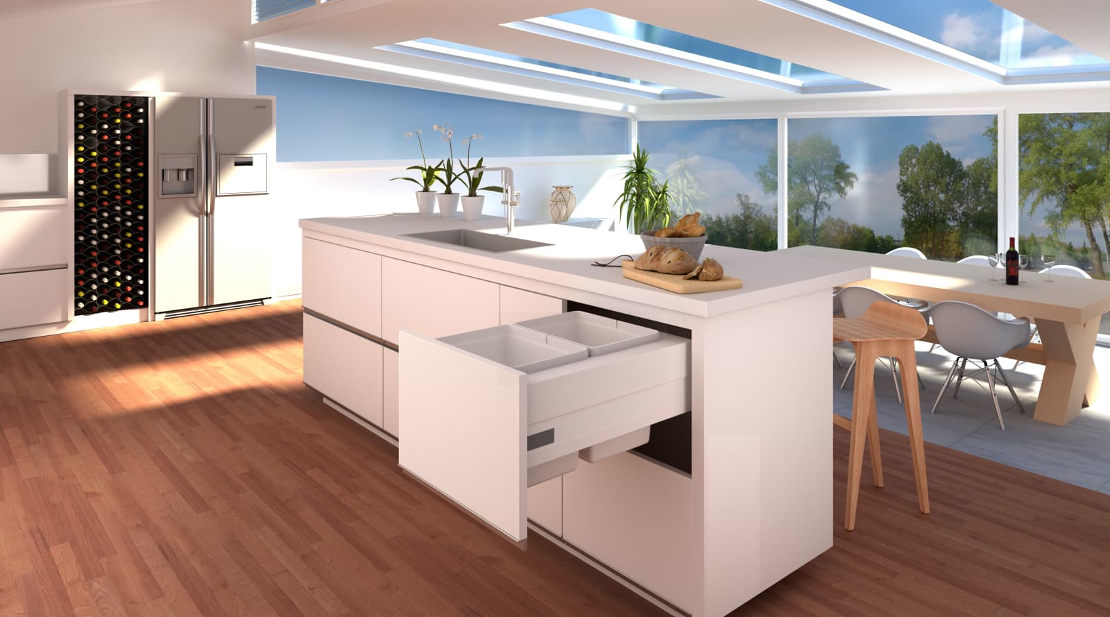 Under-counter, slide-out bin and storage solutions… | Trends