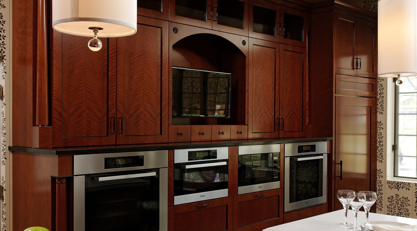A Biedermeier-style kitchen in a Rosewood finish… | Trends
